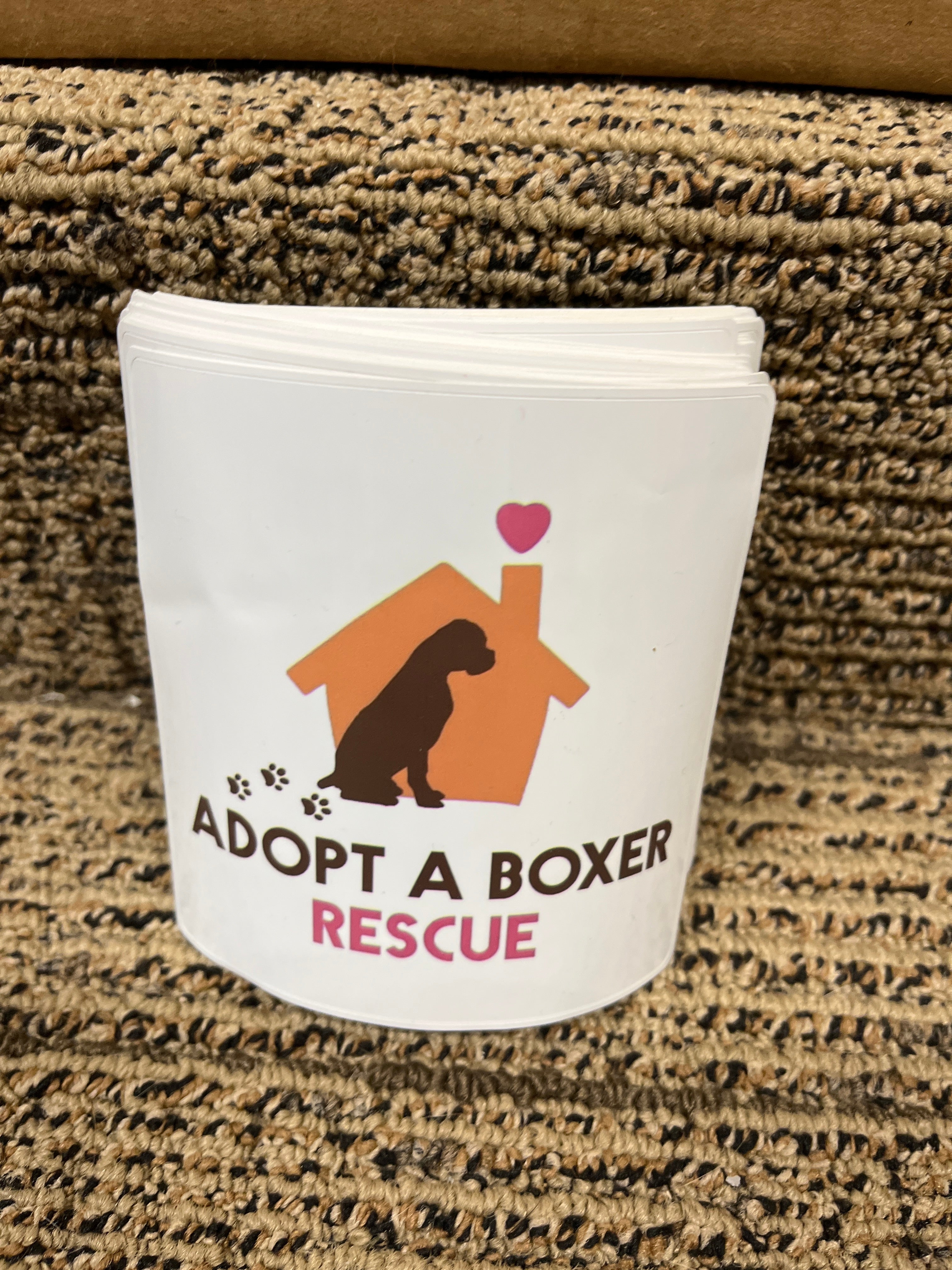 Boxer sticker-bumper sticker – Adopt a Boxer Rescue