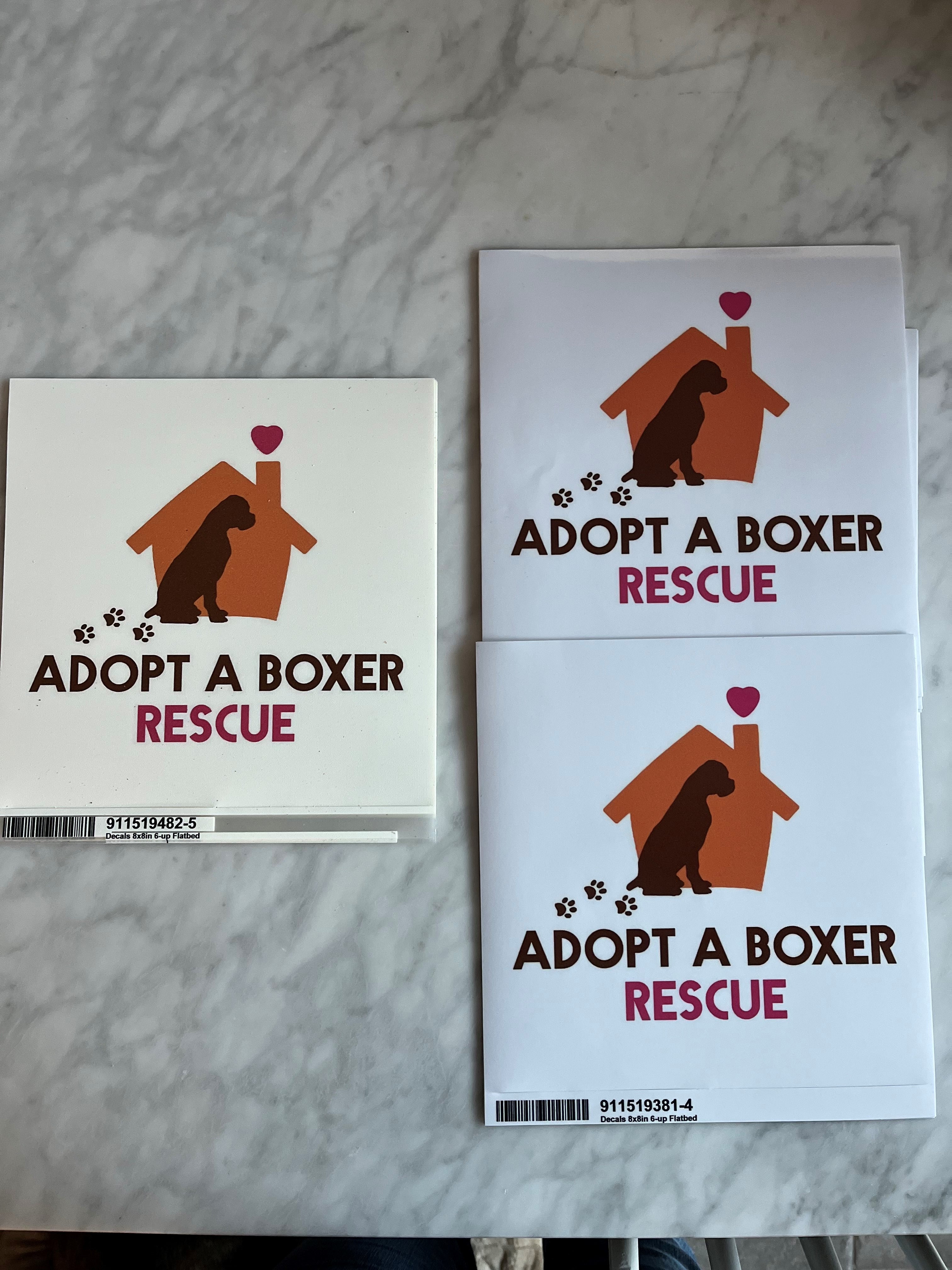 AABR Car Window Decals – Adopt a Boxer Rescue
